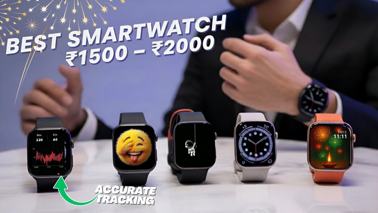 Best Smartwatches ₹1,000–₹2,000 ⚡ Long Battery + Accurate Fitness 2025 ...