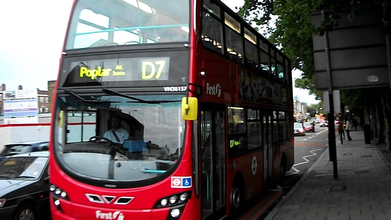 Volvo B9TL 10.4m/Gemini 2 on Route D7 at Mile End Station - YouTube