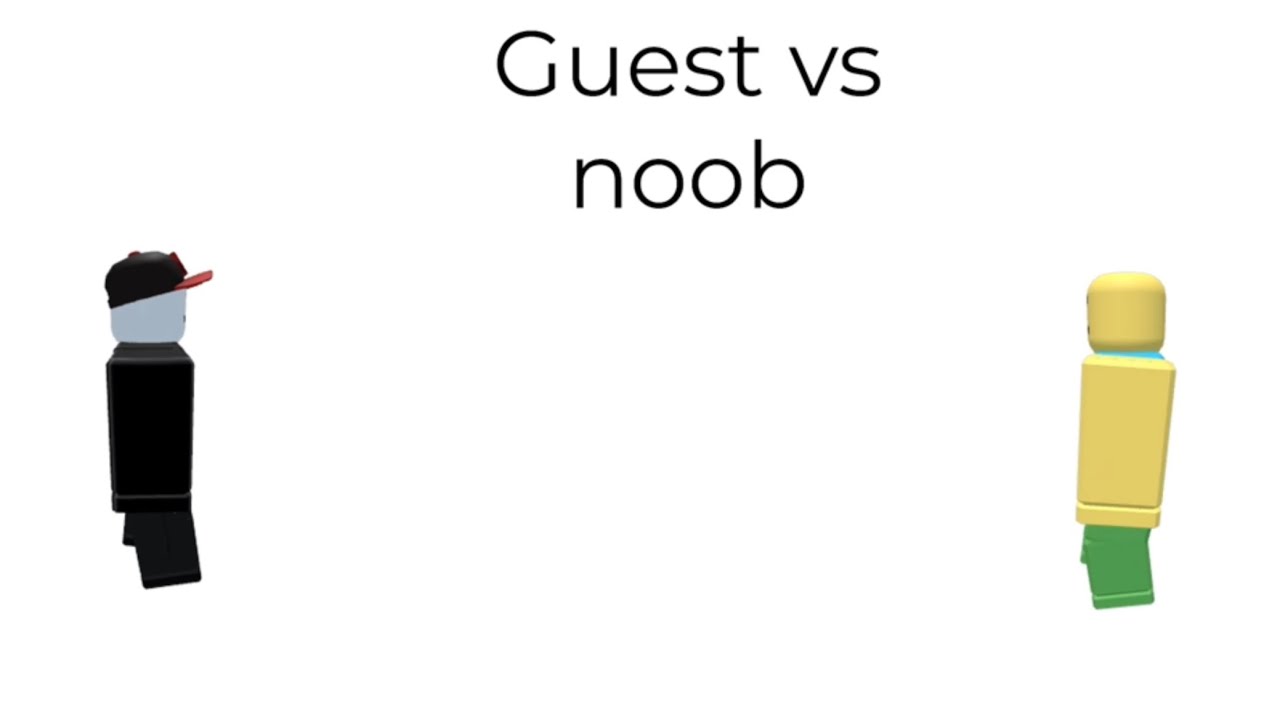 Roblox guest vs noob * made in my movie, - YouTube