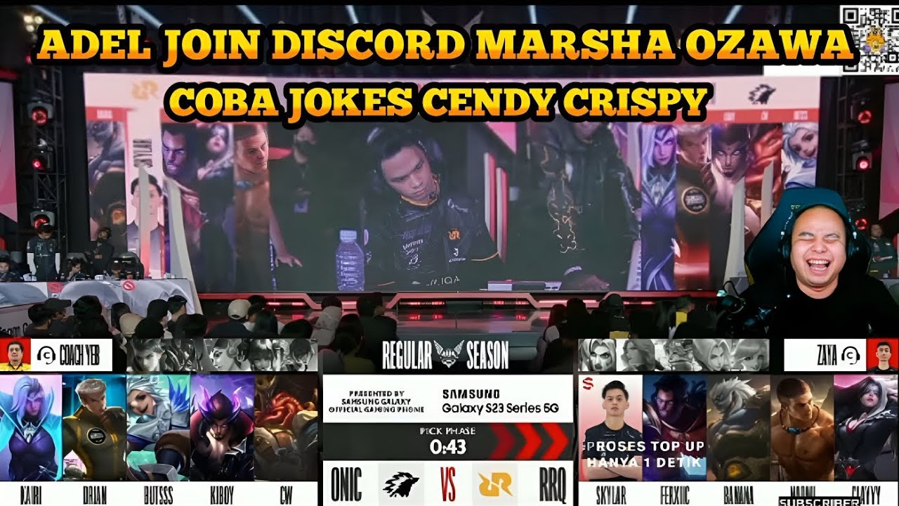 PERTAMA KALI ADEL JOIN DISCORD MARSHA | ADEL COBA JOKES CENDY CRISPY ...