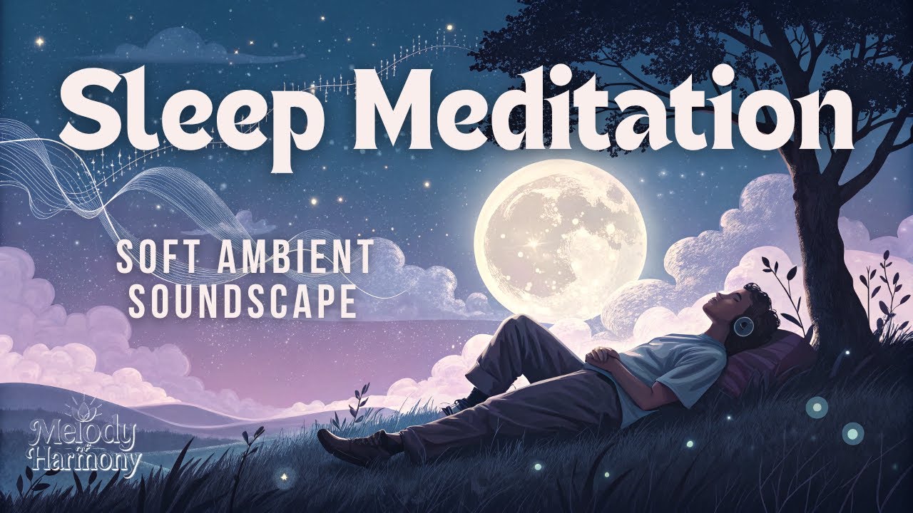 Sleep Meditation with Soft Ambient Soundscape - YouTube