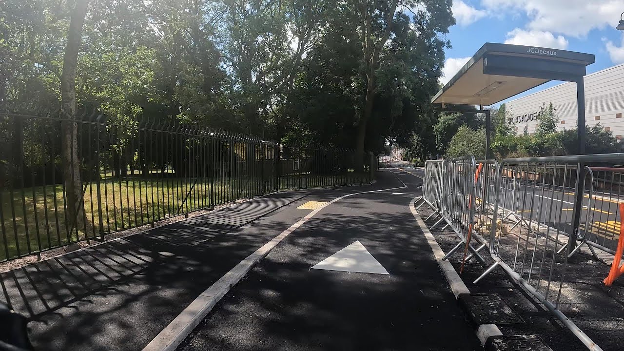 College Road Shared Cycle Path - YouTube