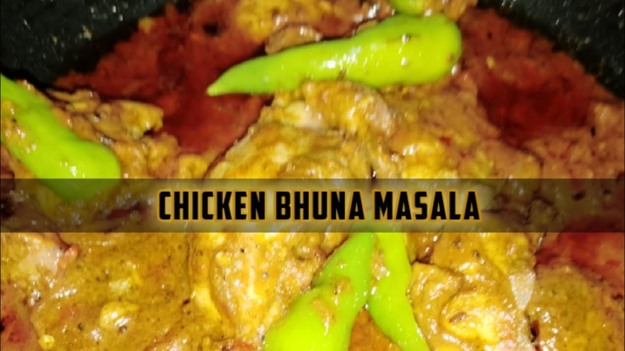 chicken chatpata recipe /chicken bhuna masala - YouTube