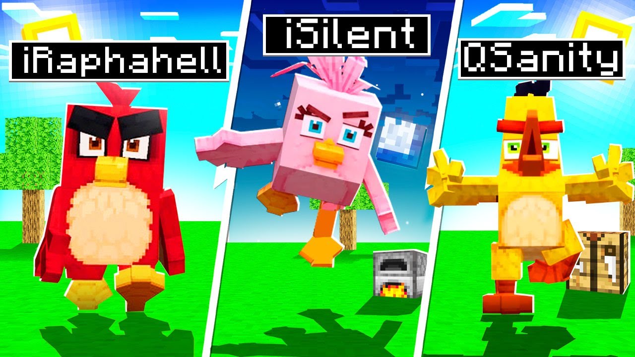 Suntem ANGRY BIRDS in Minecraft! - YouTube