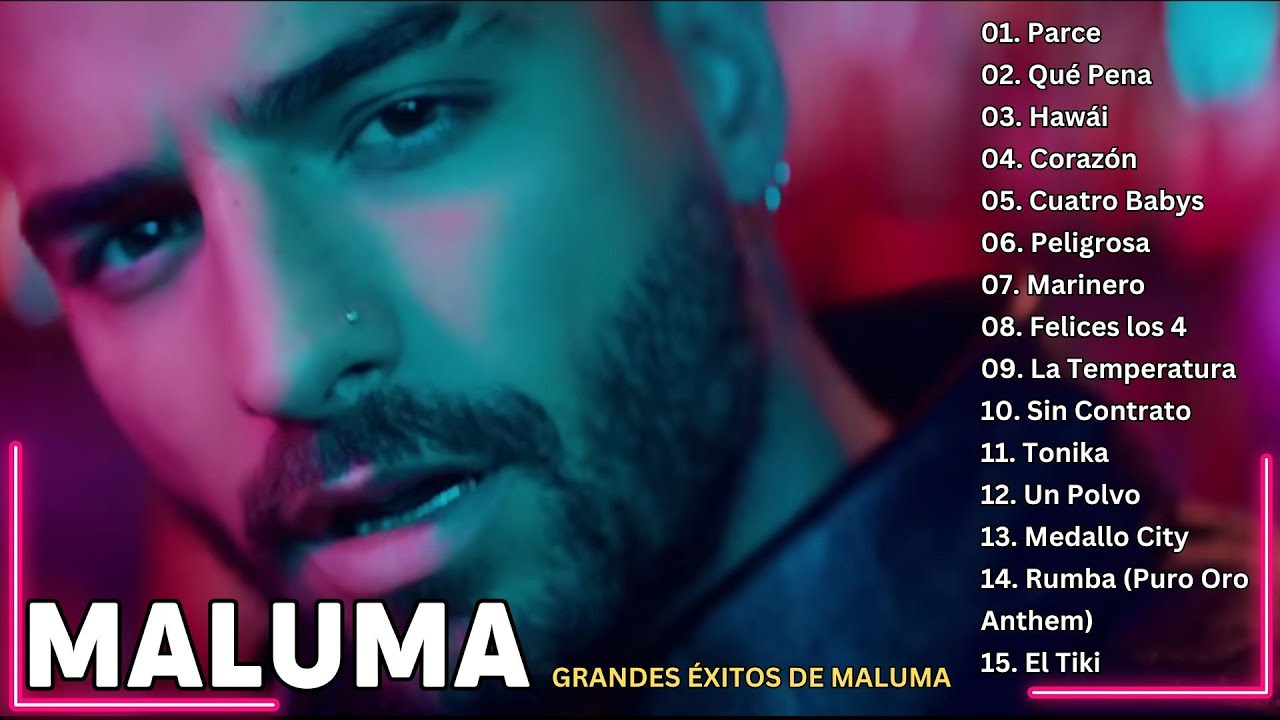 Maluma Mix Exitos 2024 - Las Mejores Canciones De Maluma Pop Latino ...