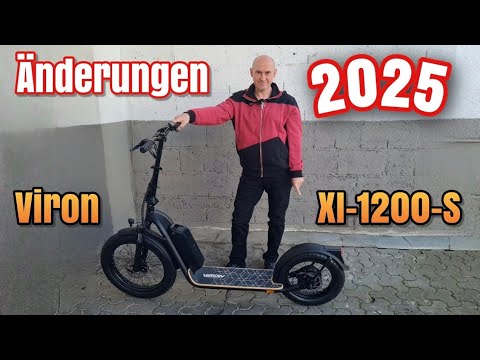 Viron XI-1200-S überrascht mit geänderten Teilen E-Scooter - YouTube
