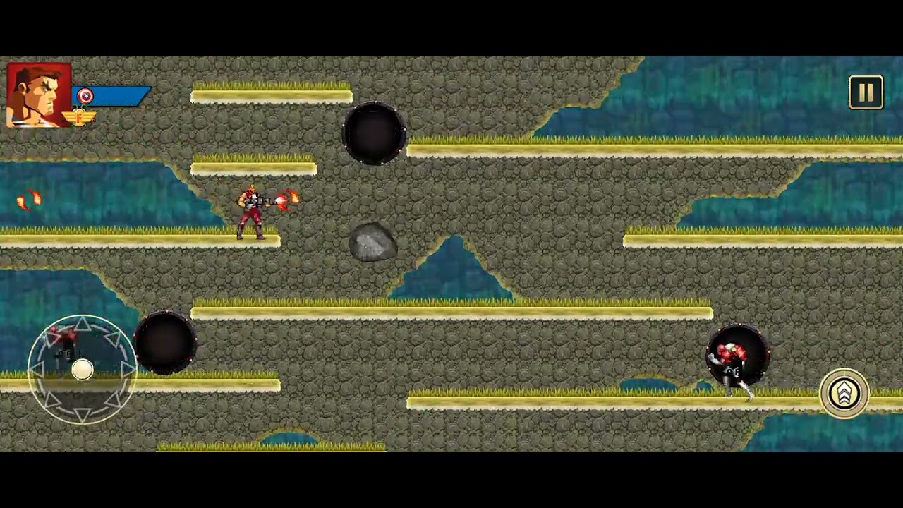 How to clear Level 2 in Classic Contra Game | Level 2 | Contra | Super ...