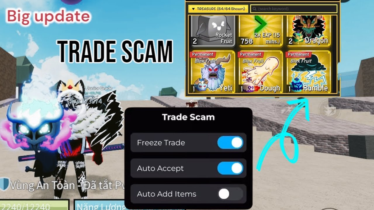 BEST Blox Fruits Trade Scam Script[☄️⭐GRAVITY] - Yaemiko hub | TRADE ...