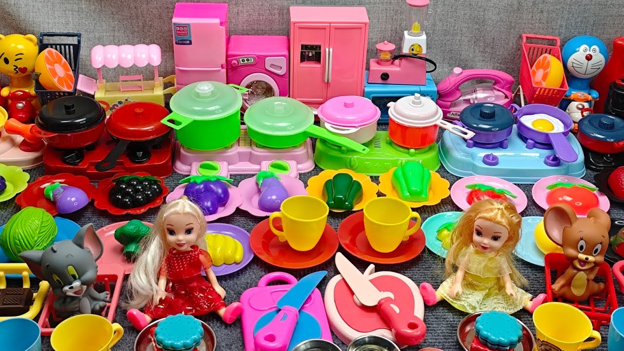 5 Minutes Satisfying with Unboxing Hello Kitty Kitchen Playset |Shruthi ...