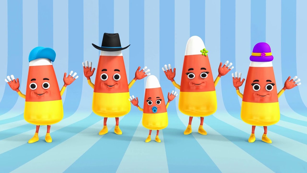 The Finger Family Candy Corn Family | Cake & Monster Finger Family ...