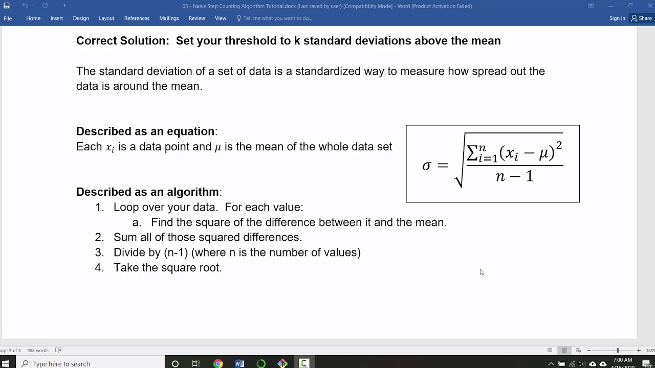 Step Counting Baseline Solution Walkthrough - YouTube