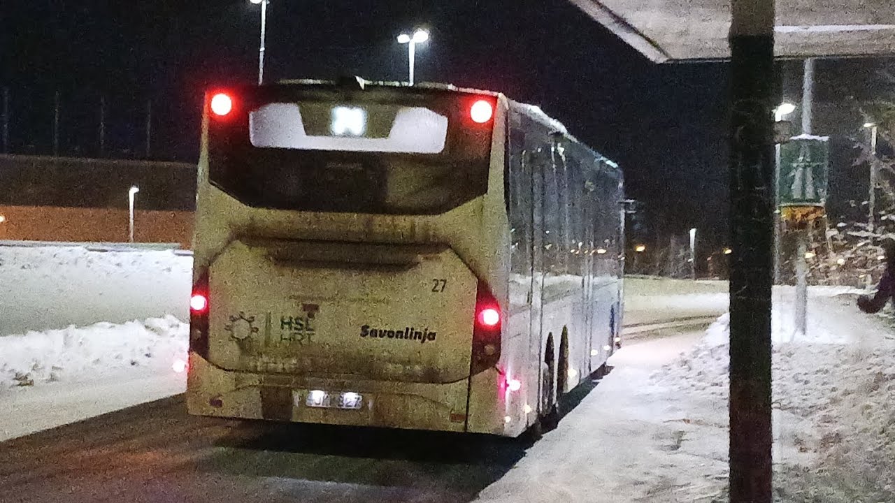 Volvo B8RLE 8900LE 6x2 2016 facelift (Savonlinja 27) - YouTube