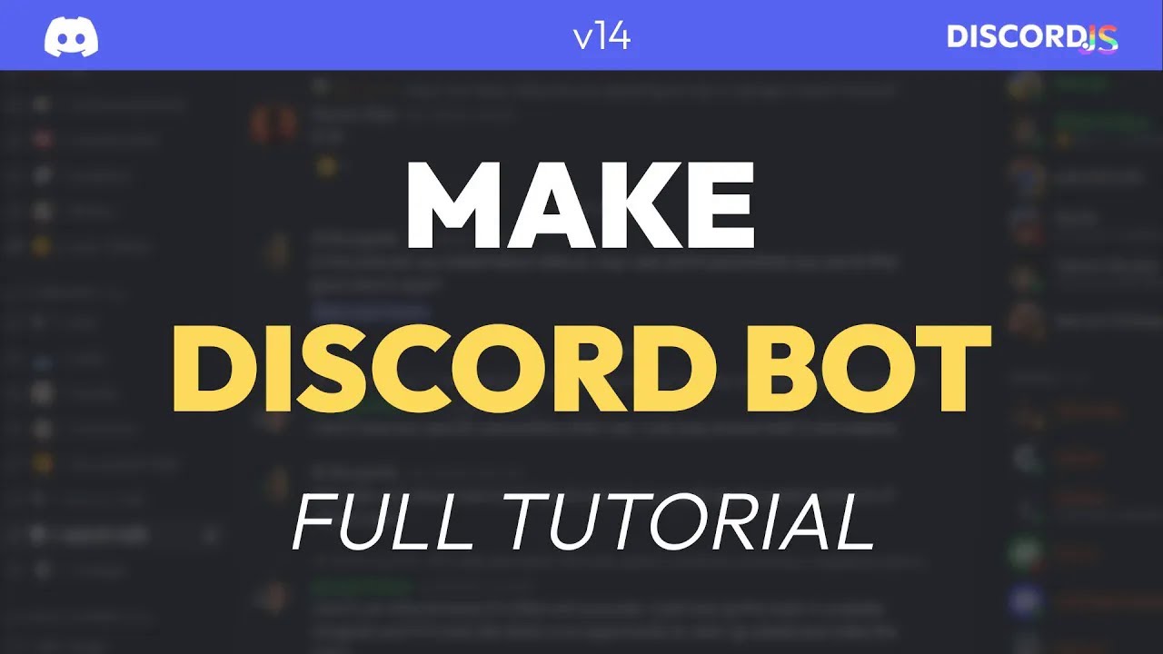 How To Make a Discord Bot in Node.js Beginner Tutorial - Discord js v14 - YouTube