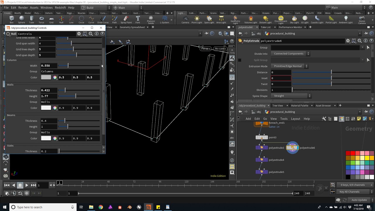 11 Procedural building for destruction Part 5 Beams - YouTube