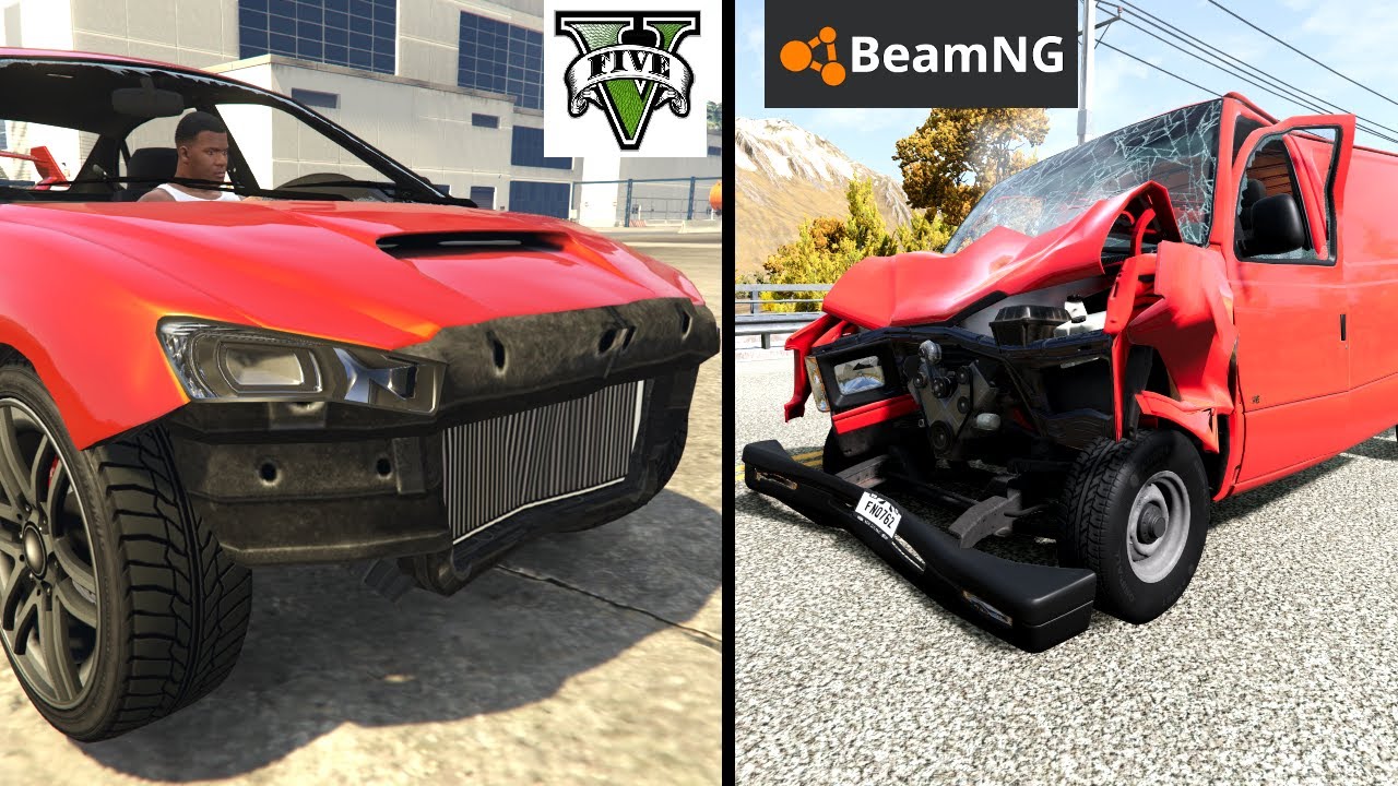 GTA 5 vs BeamNG.drive Car Physics Comparison - YouTube