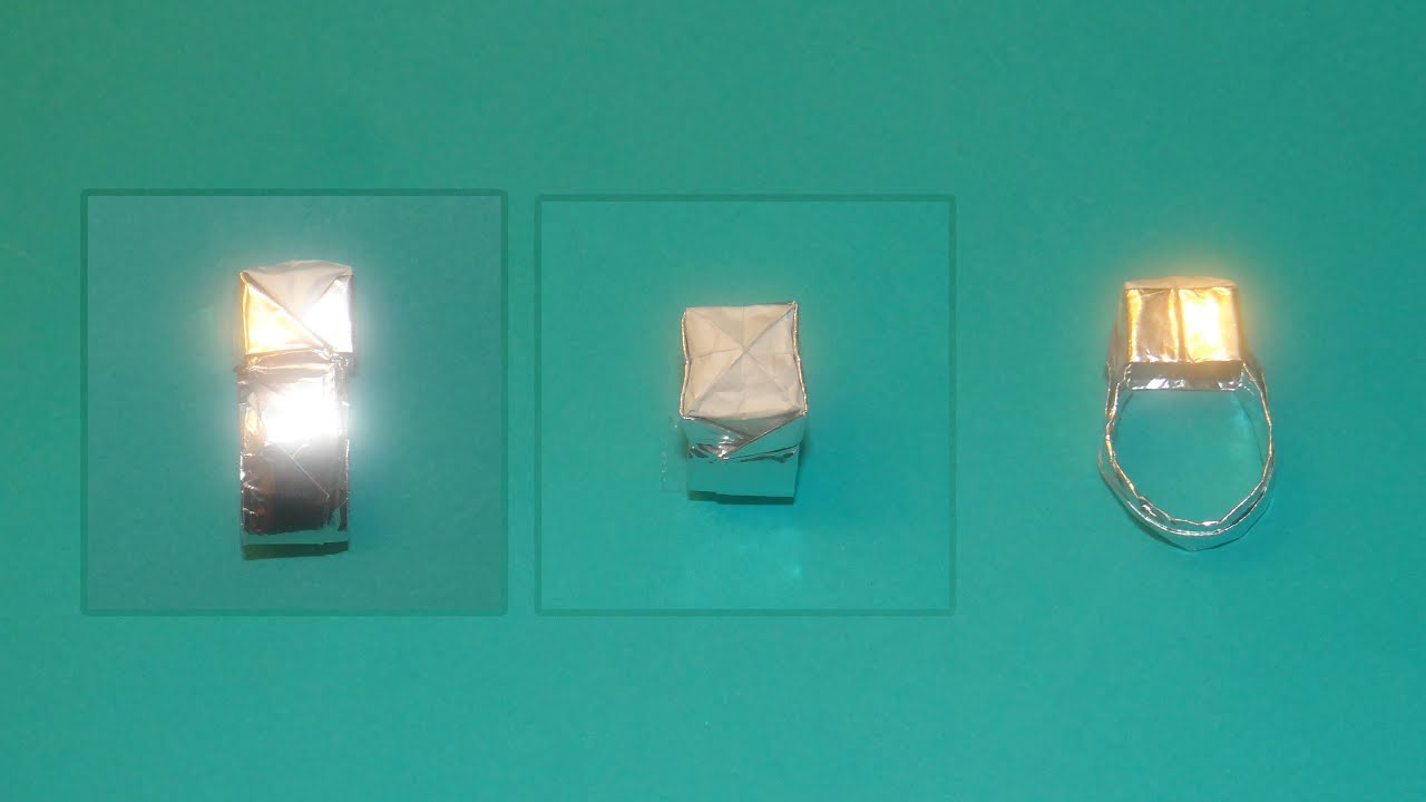 How To Make An Origami Diamond Ring for your Valentine - YouTube