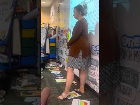 Classroom | Candid Teacher Feet in Sandals #12