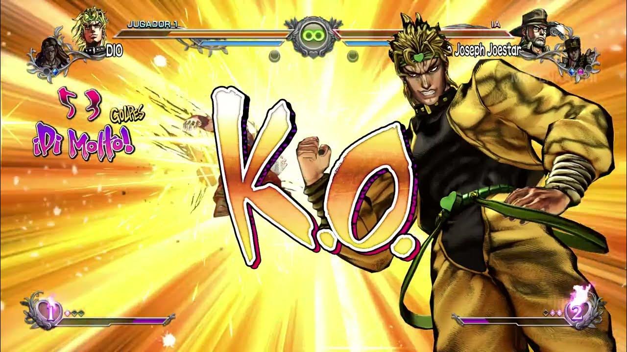 Dio vs Joseph Joestar JoJos Bizarre Adventure All Star Battle R - YouTube