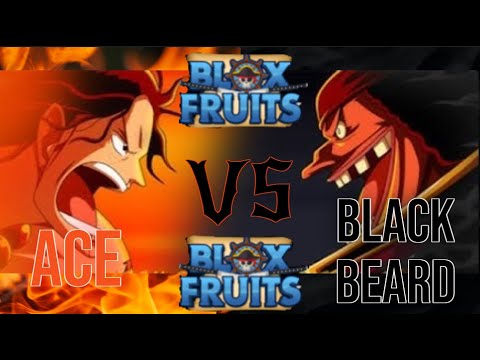 Blackbeard vs Ace! ( Blox fruits remake ) - YouTube
