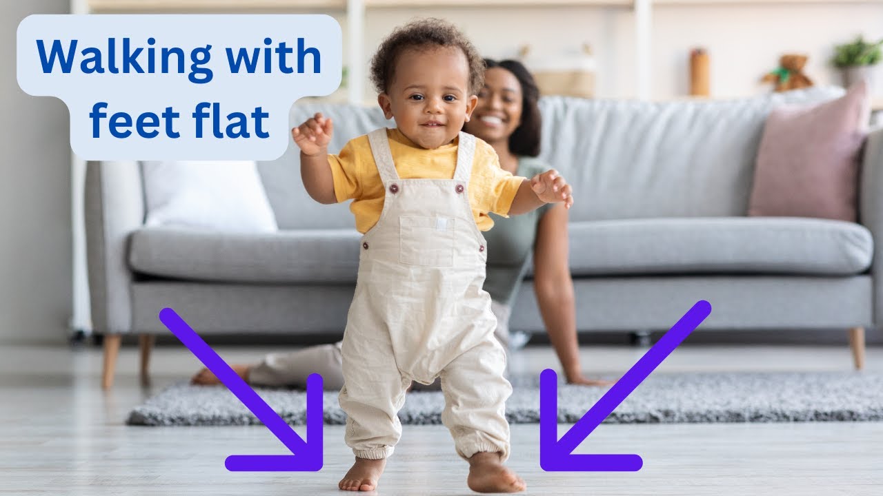 Help Babies Stand and Walk with Feet Flat on the Floor - YouTube