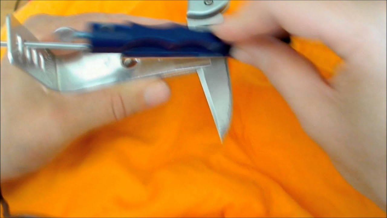 Trying out the lansky sharpening system - YouTube