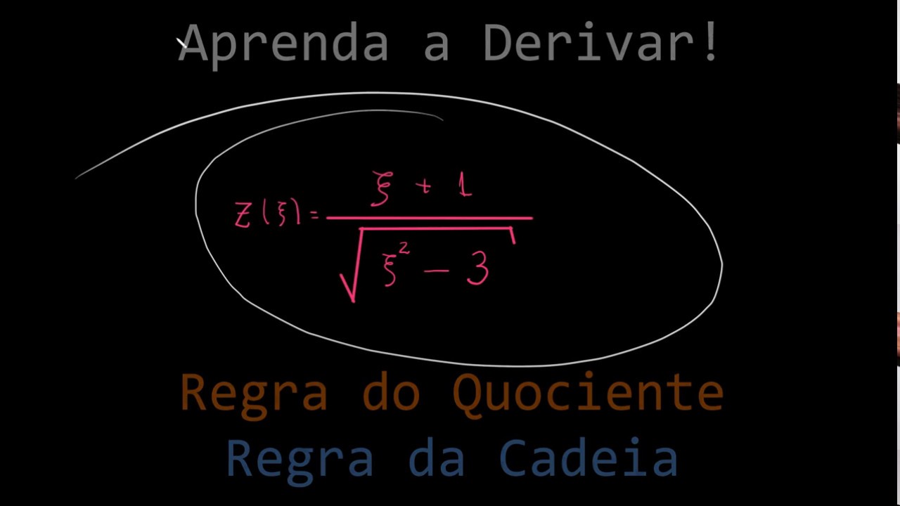 Derivadas VII - Regra da Cadeia e Regra do Quociente - YouTube