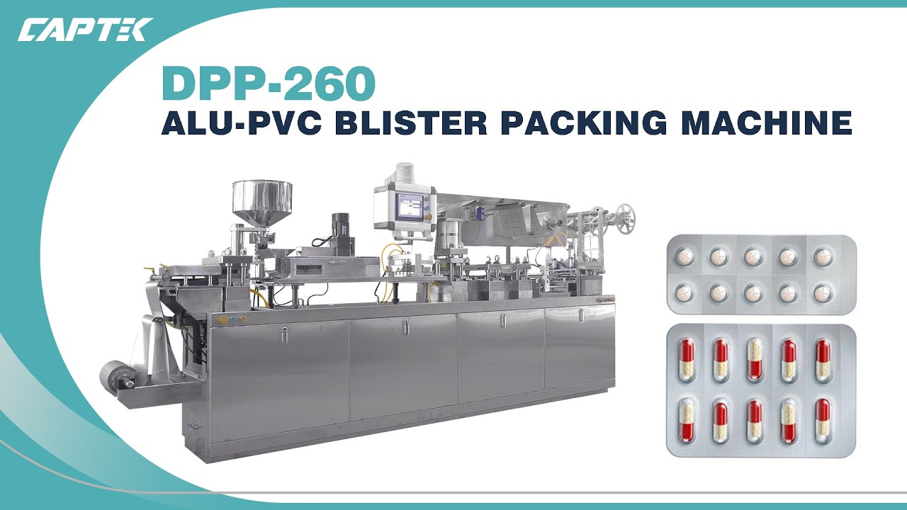 DPP-260 Blister Packing Machine | ALU-PVC | Tablet Capsule | Blister ...