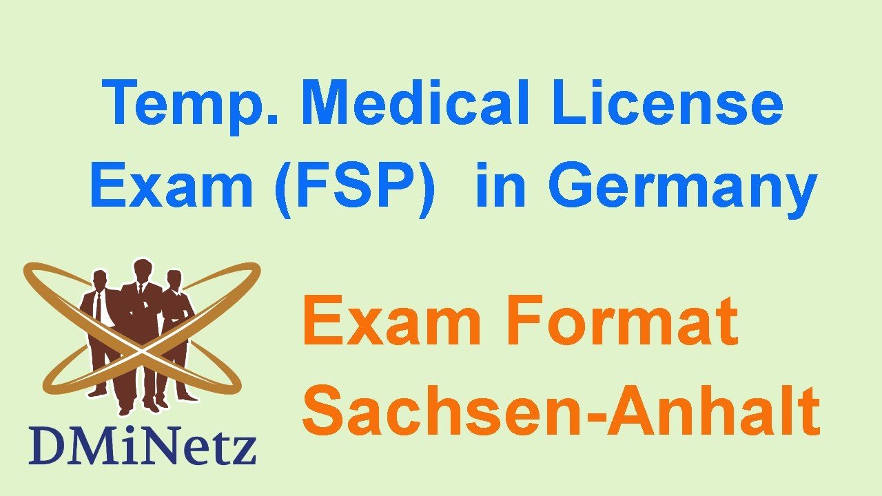 Temp. Medical License Exam (FSP) in Germany - YouTube