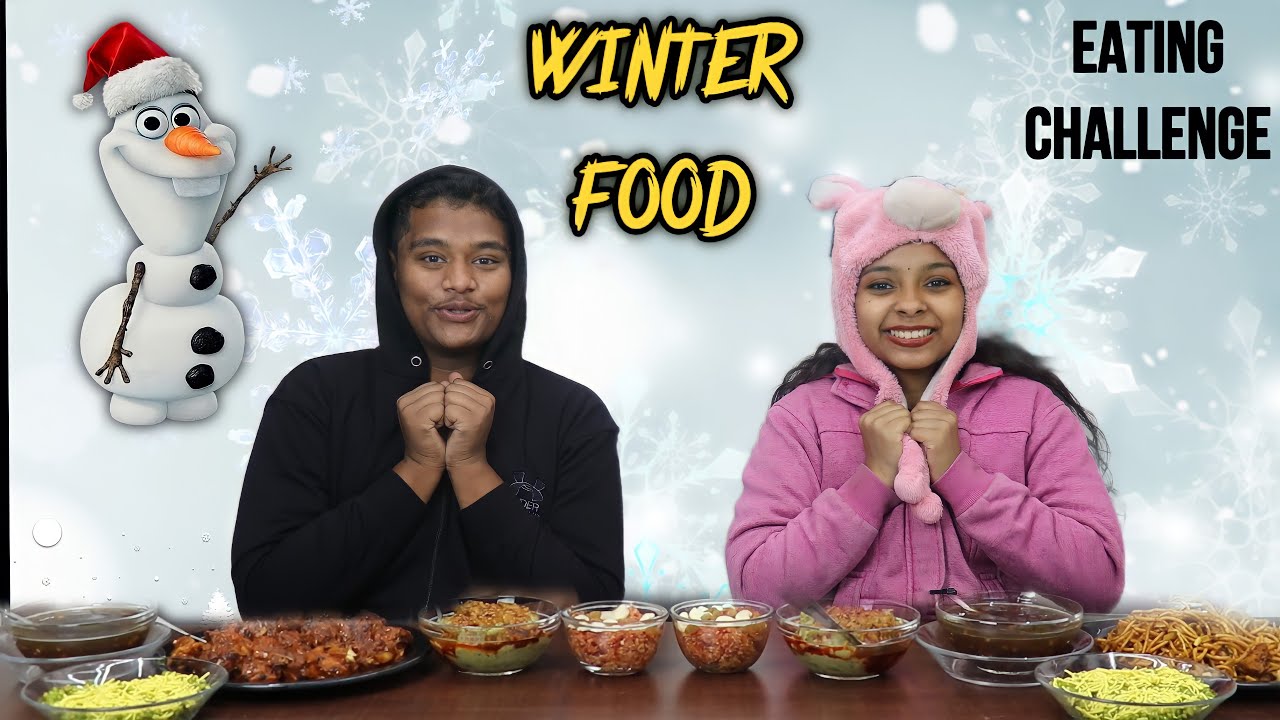 WINTER FOOD EATING CHALLENGE | FOOD CHALLENGE | FOOD EATING COMPETITION ...