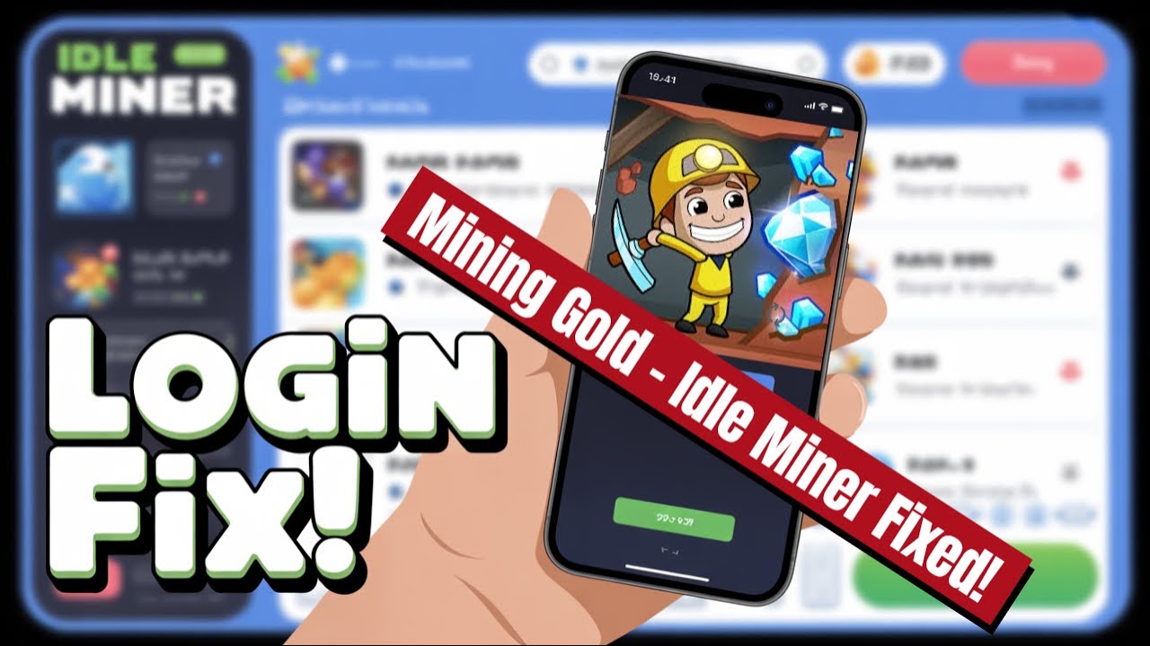 Fix Mining Gold: Idle Miner App Login Problem I Step by Step - YouTube