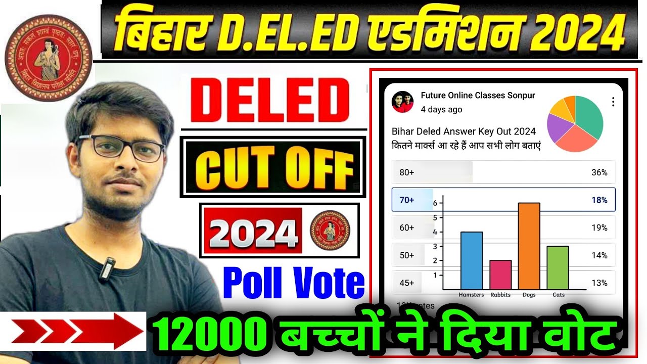 Big Update🔥| Bihar D.El.Ed Cut Off | Bihar D.El.Ed Result/Score 2024 | D.El.Ed Safe Score (30% ...