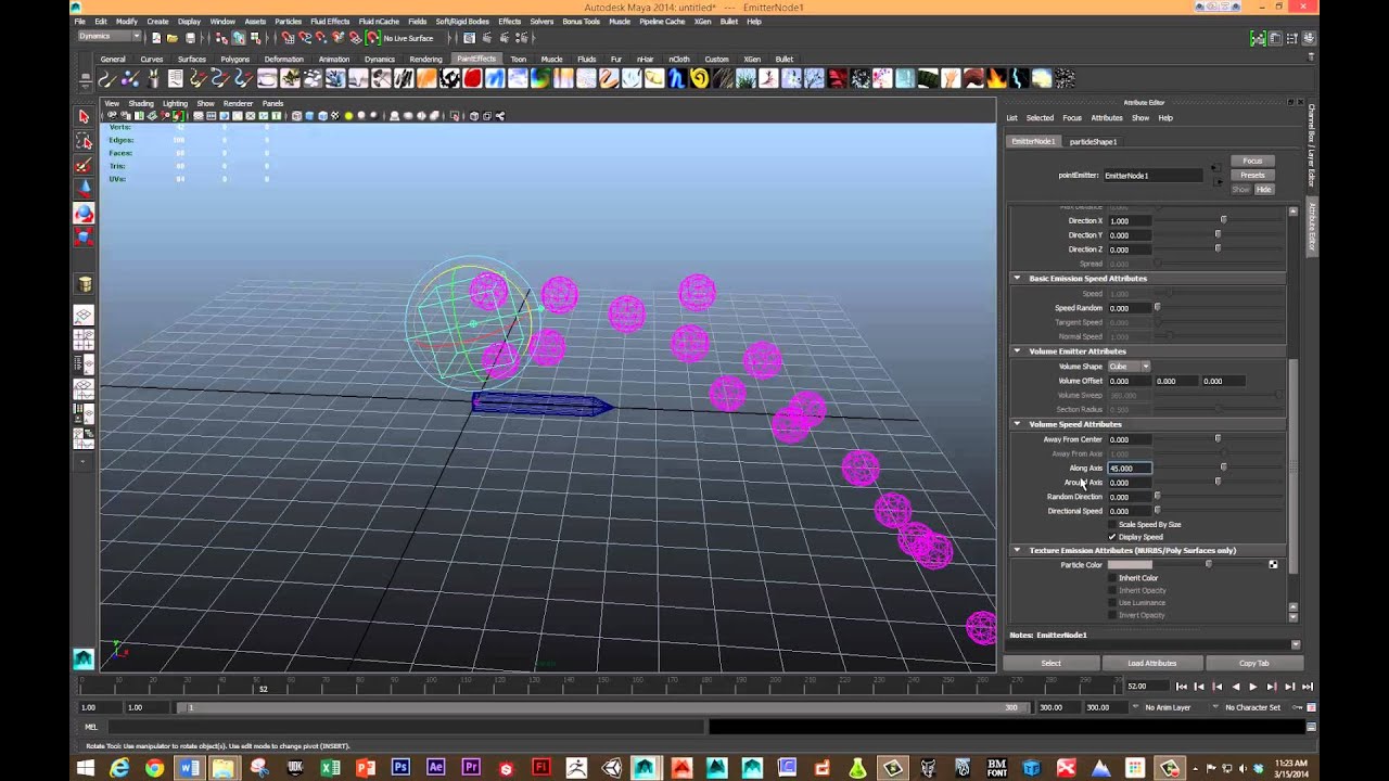 Maya Missile Battery Particle Simulation Part 01 - YouTube