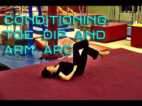 Conditioning for Aerial Fabric Toe Dips and Arm Arc - YouTube