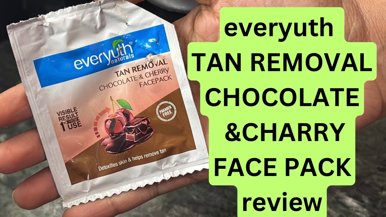 🍒 EVERYUTH TAN REMOVAL 🍫CHOCOLATE & CHARRY FACE PACK REVIEW - YouTube