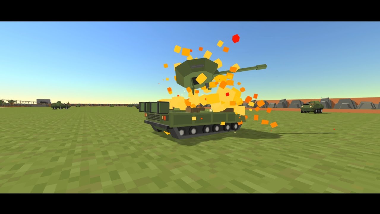 having a bit of fun with tank explosion physics in ssb2 - YouTube