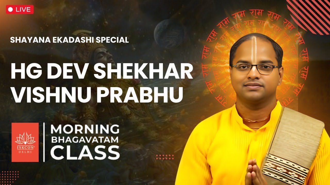 Morning Class by HG Devshekhar Vishnu Prabhu || Srila Prabhupada Lilamrita - YouTube