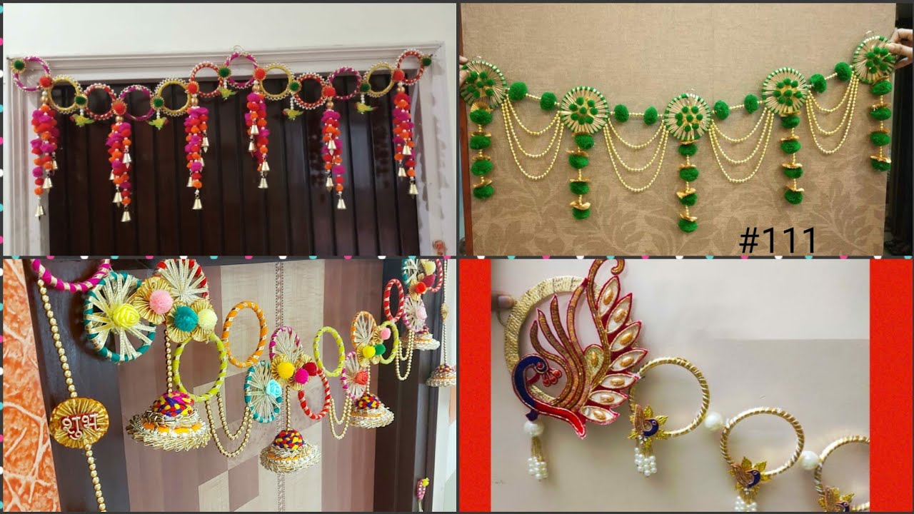 TOP 10! Latest Bandhanwar| Toran Design from Bangles/Kangan| West mathi ...