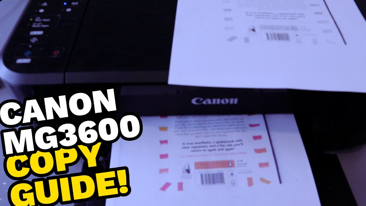 How to Do Copy With CANON MG3600 All In One Printer Review - YouTube