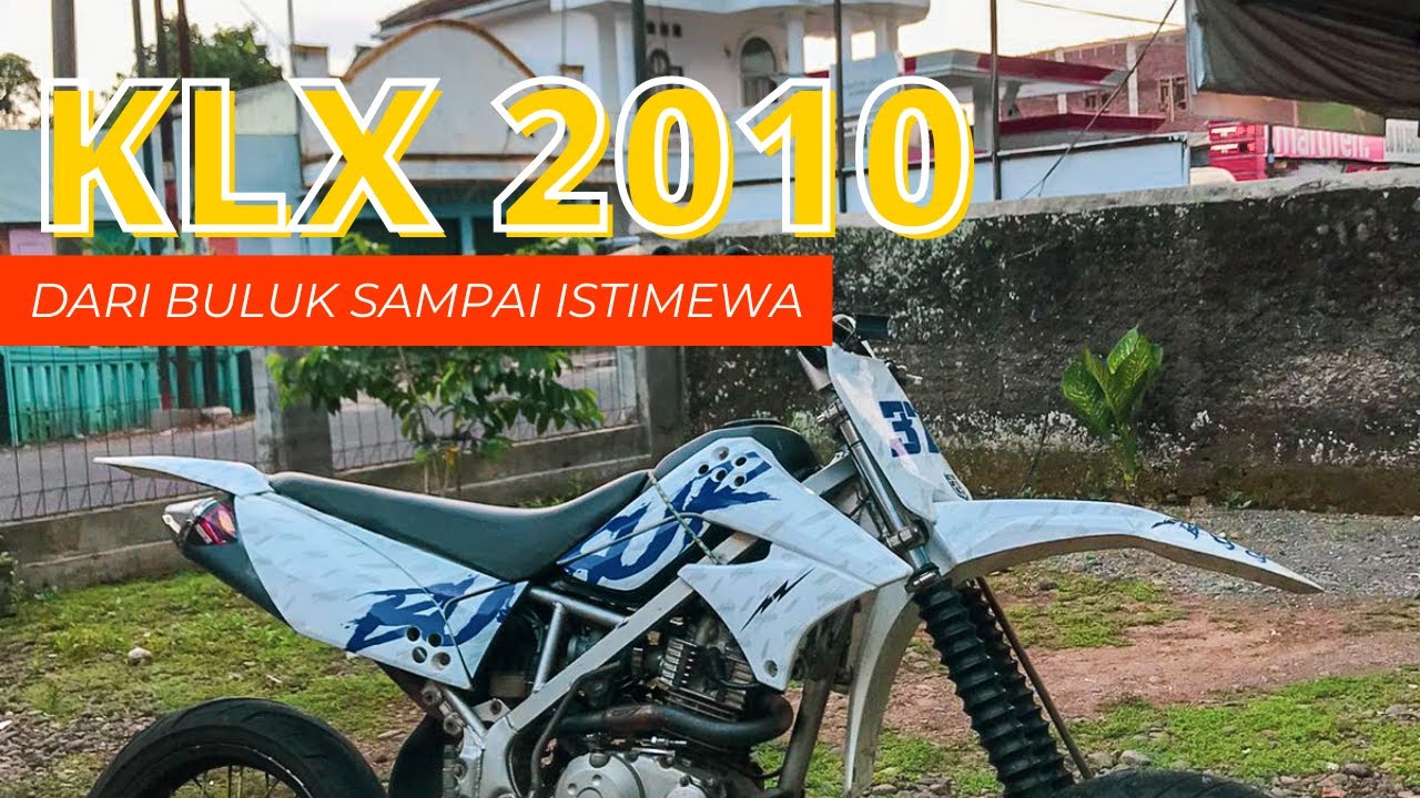 REVIEW KLX MODIF SUPERMOTO HASIL ENDORS - YouTube