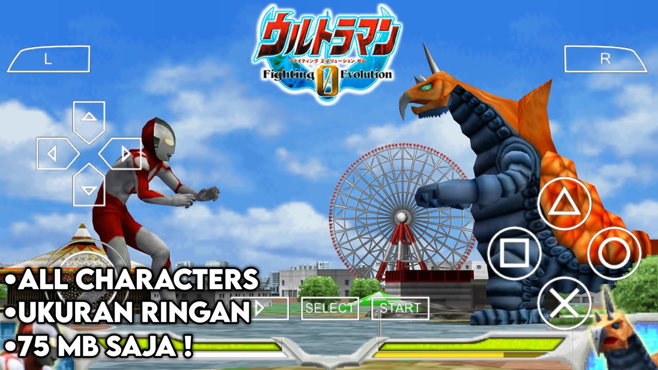 Game Ultraman Fighting Evolution 0 PPSSPP Android Ukuran Kecil - YouTube