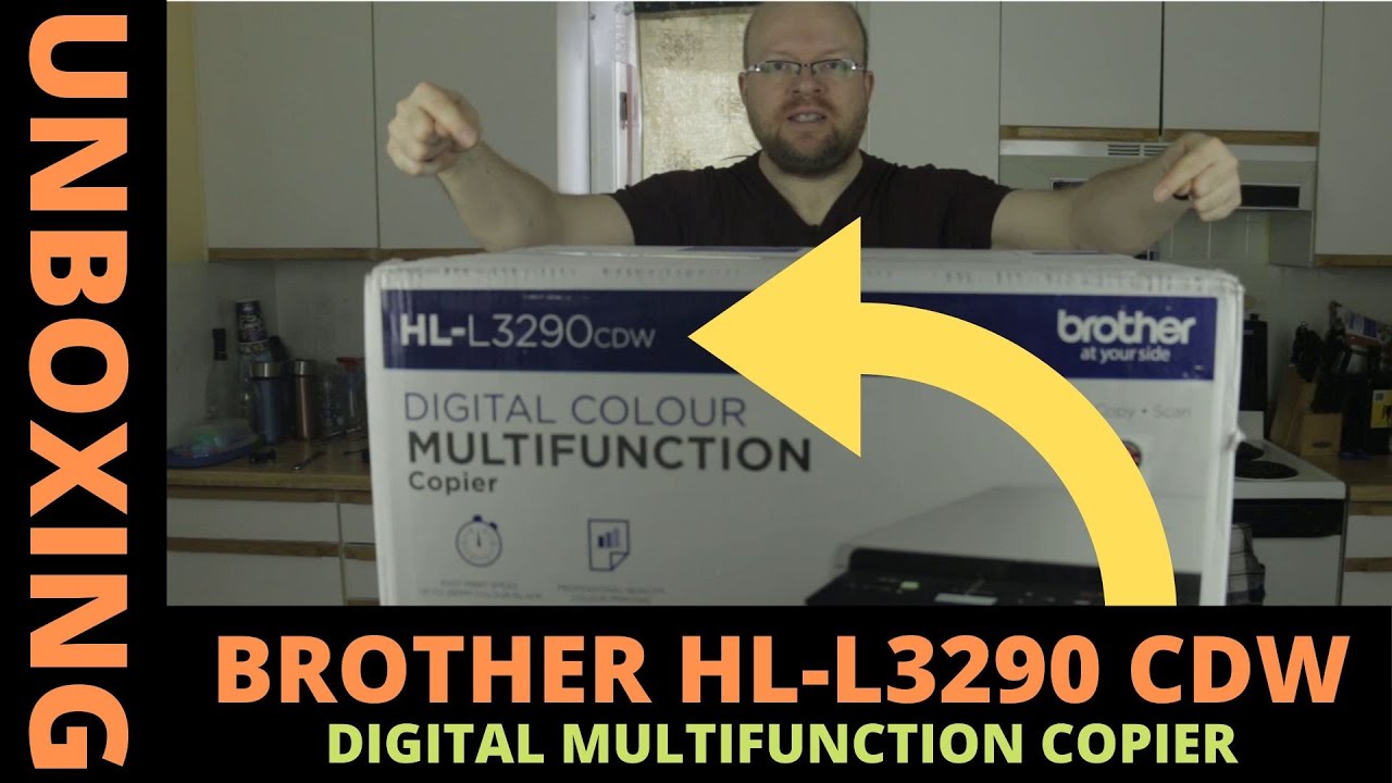 Unboxing the Brother HL L3290DW Color Laser Multifunction Printer - YouTube