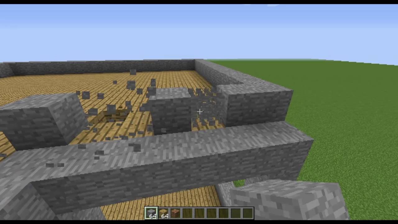 Minecraft: How to Build a Simple stone house - YouTube