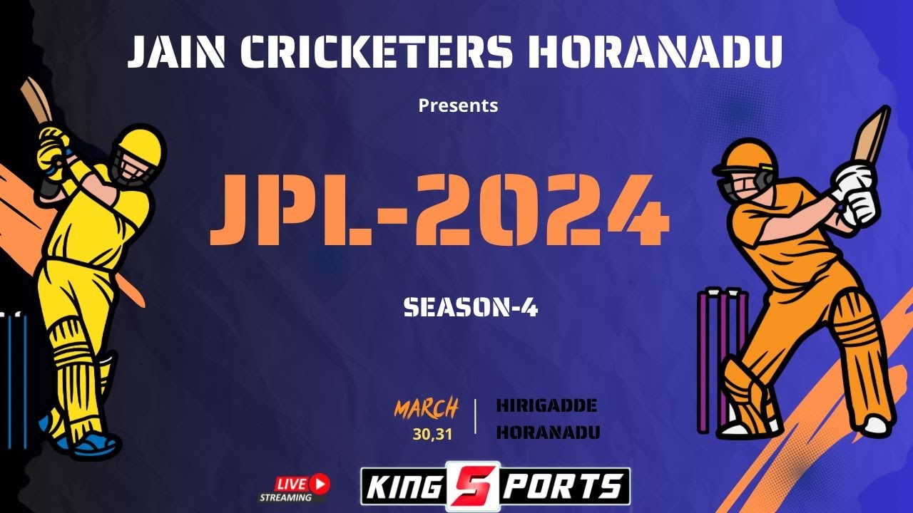 JAIN CRICKETERS HORANADU PRESENTS JPL - 2024 | OVERARM CRICKET ...