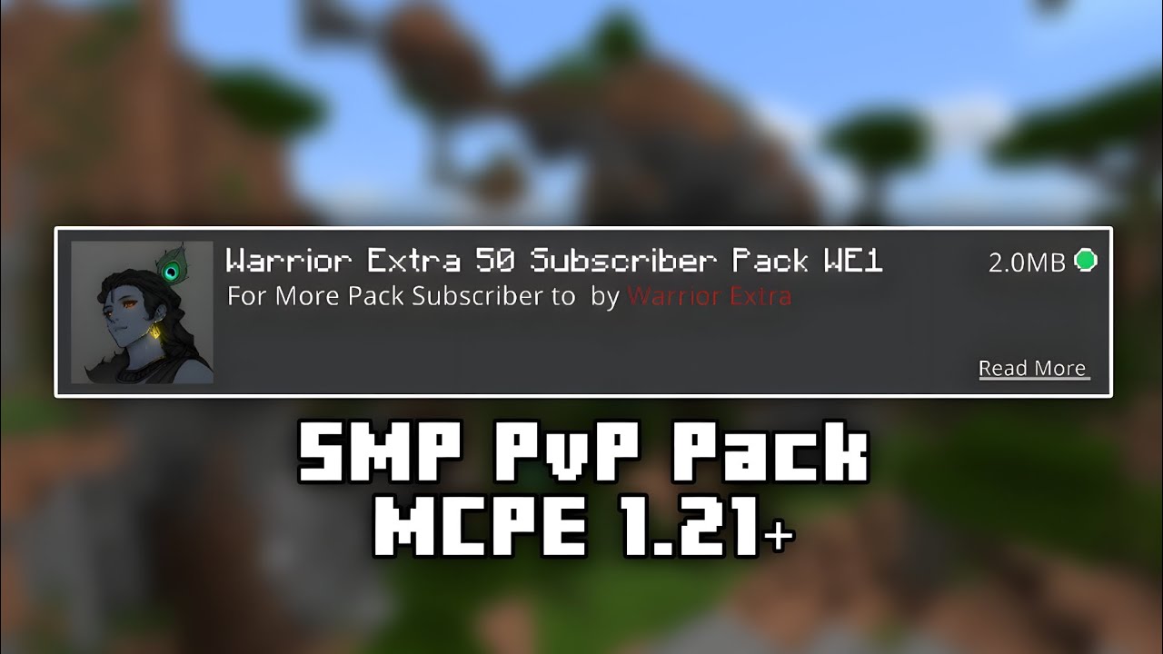 SMP & PvP Texture Pack For MCPE 1.21+ | Warrior Extra PvP Pack! - YouTube