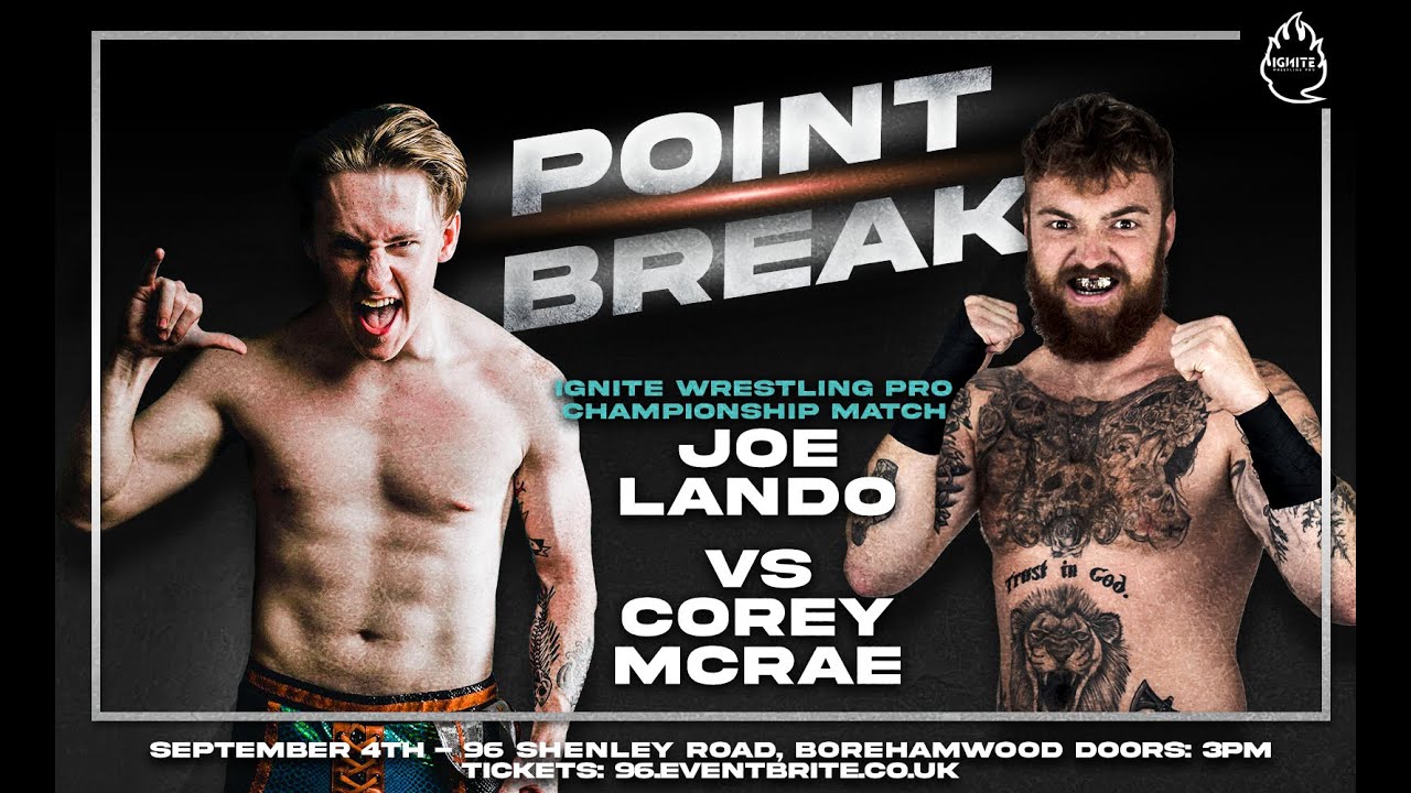 Ignite Wrestling Pro: Point Break - Corey McRae vs Joe Lando // Ignite ...