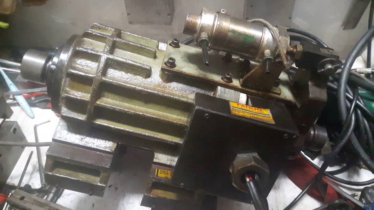 Fanuc AC Spindle built-in motor -testing - YouTube