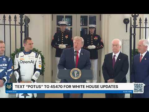 President Trump Participates in a Freedom 250 Grand Prix Showcase