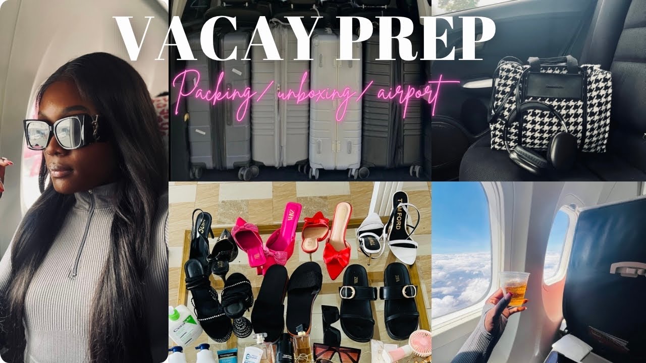 VACAY PREP ; PACKING 🧳/ AIRPORT ️/ my man booked a trip for me 🥰🥰 ...