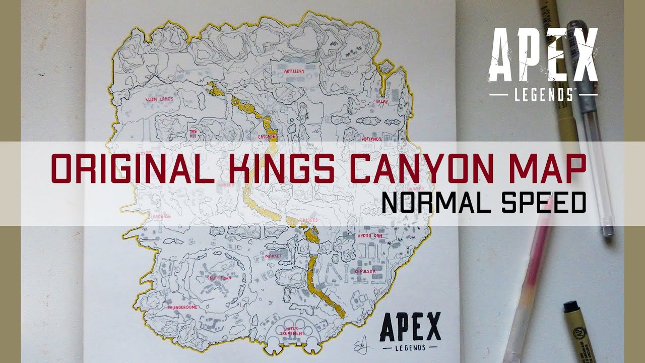 Apex Legends: Kings Canyon Map - Highlighting in Real Time - YouTube