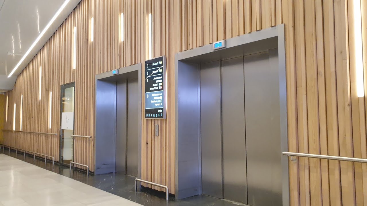 2 big Otis Gen2 Robusta elevators. Westfield Mall of the Netherlands ...